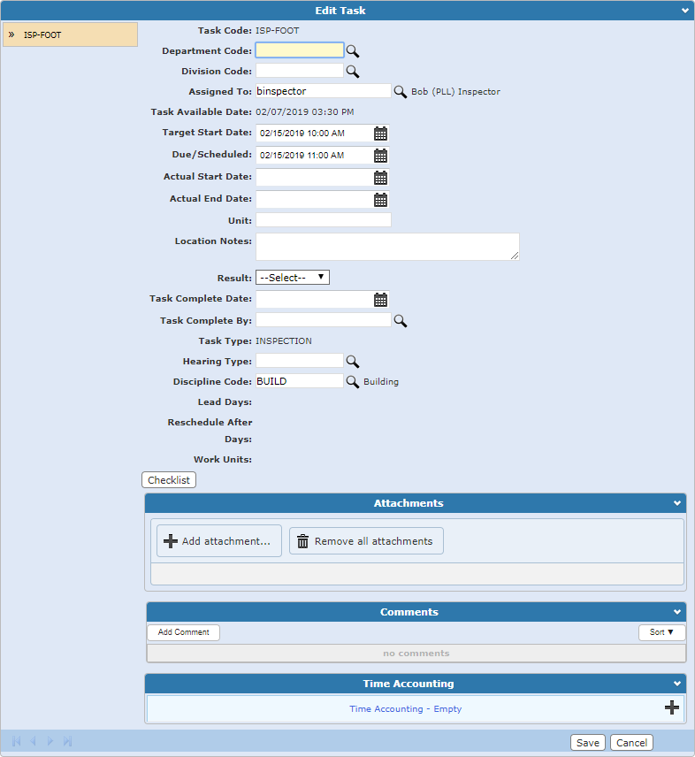 Use Comments on a Task